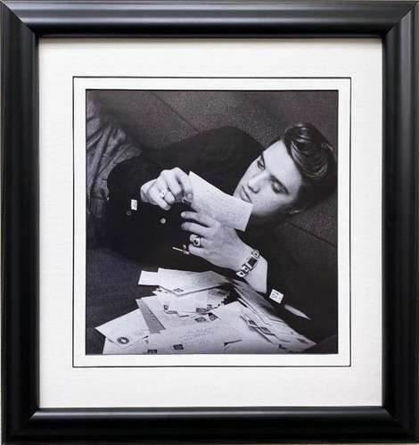 Elvis Presley "Reading Fan Mail" Framed Litho Art | Marlin Art 8/2/21