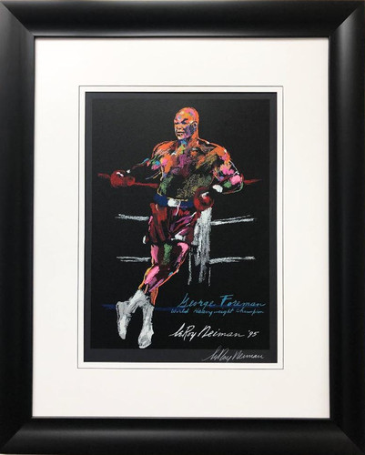 LeRoy Neiman "George Foreman- World Heavyweight Champion" Framed Boxing ...