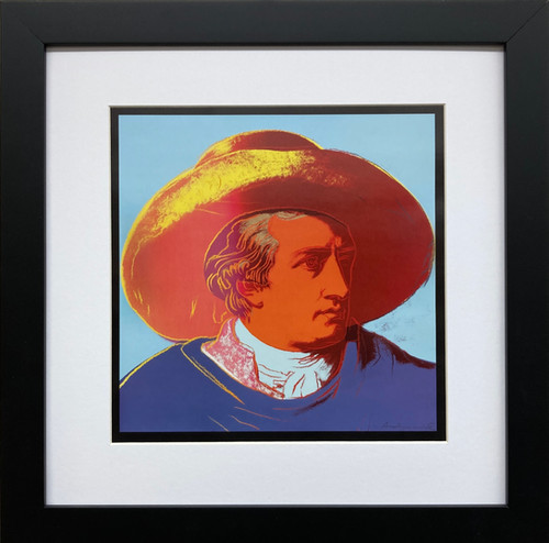 Andy Warhol "Goethe" NEWLY CUSTOM FRAMED Pop Art | Marlin Art 8/2/21