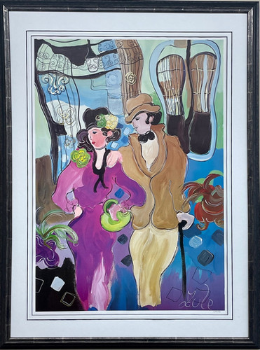 Zule Moskowitz "Pink Dream" Hand Signed Newly FRAMED Lithographic Art ...