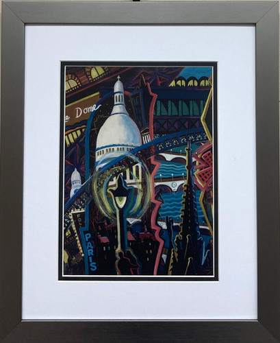 Lois Mailou Jones "Paris le Soir 1948-1950" Custom Framed Black Art ...