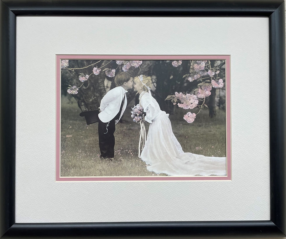 Betsy Cameron "Love in Bloom" NEW Custom FRAMED Children Art Wedding ...