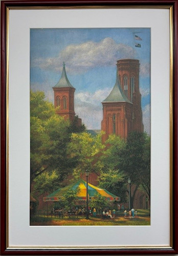 Barbara Hails "Castle & Carousel" Hand Signed Framed Limited Edition ...