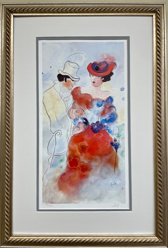 Zule Moskowitz "The Couple II" Hand Signed Limited Edition FRAMED ART ...