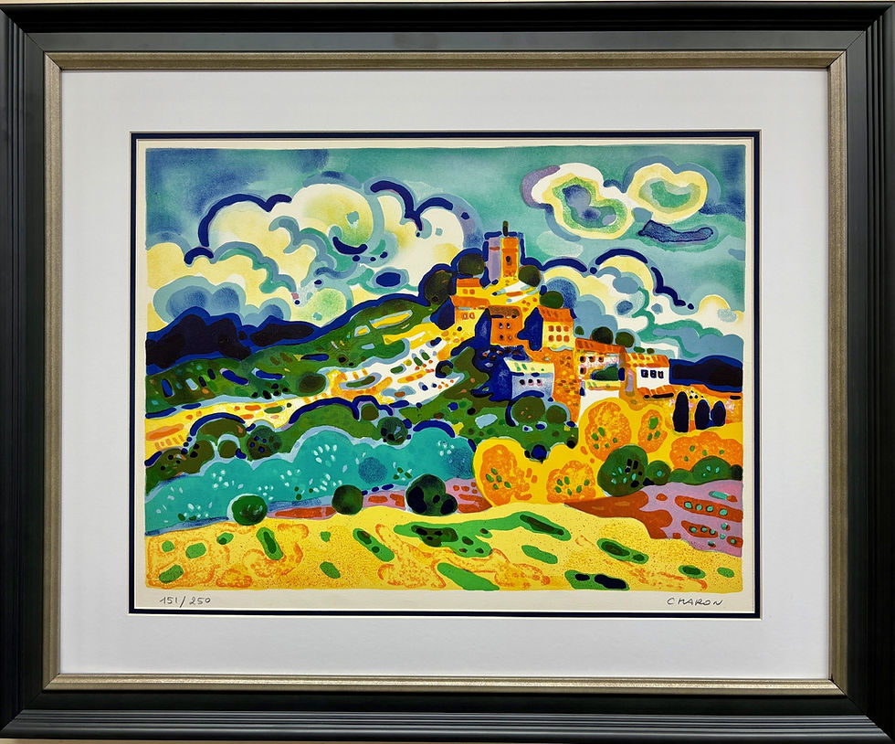 Guy Charon " Provence" Hand Signed & Numbered Lithograph 20th Cent ...