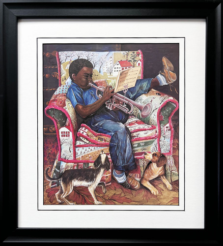 Frederick Douglas "The Great Musician" NEW Custom FRAMED Black Art ...