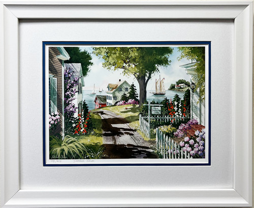 Denise Patchell-Olson "The Seabreeze Inn" CUSTOM FRAMED Signed #'d ...