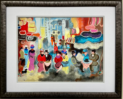 Zule Moskowitz "At the Regina-Buenos Aires" Hand Signed & # FRAMED ART ...