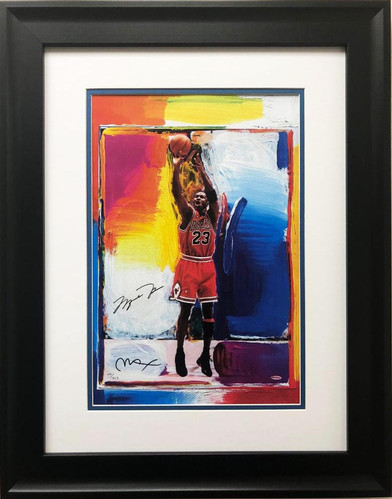 Peter Max "Michael Jordan" CUSTOM FRAMED Print Art | Marlin Art 8/2/21