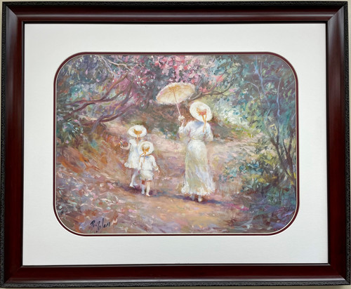 Richard Zolan "Path Home" Plate Signed Framed Impressionist Art Print ...