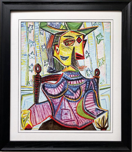 Pablo Picasso "Seated Portrait of Dora Maar" CUSTOM FRAMED Art | Marlin ...