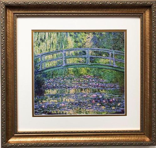 Claude Monet "Water Lily Pond & Japanese Bridge" 1899 FRAMED ART
