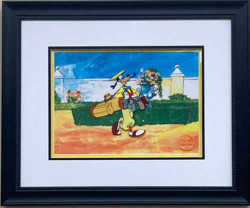 Disney "Goofy Golf" CUSTOM FRAMED Limited Edition Animation Sericel Art ...