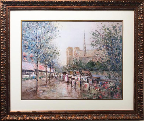 L. Gordon "Notre Dame de Paris" Framed Art Hand Signed w/ COA | Marlin ...