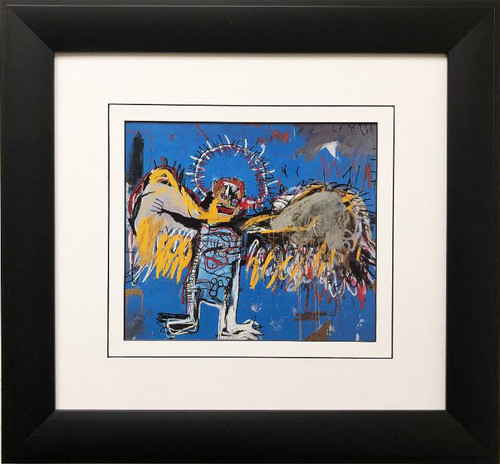 Jean Michel Basquiat "Fallen Angel" CUSTOM FRAMED Pop Art | Marlin Art ...