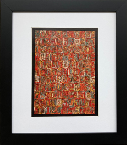 Jasper Johns "Numbers in Color '59" Custom FRAMED Pop Art Abstract ...