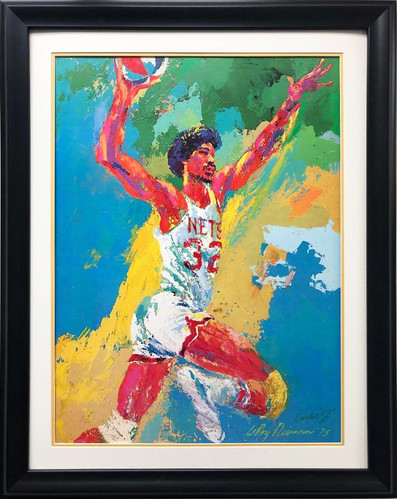 LeRoy Neiman "Doctor J" FRAMED Art | Marlin Art 8/2/21