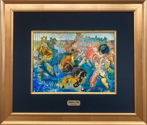 Salvador Dali "Tuna Fishing" CUSTOM FRAMED Hand Signed ART Surrealism ...