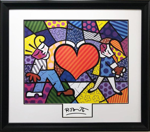Romero Britto "Heart Kids" (lg) NEWLY CUSTOM FRAMED Art Print | Marlin ...