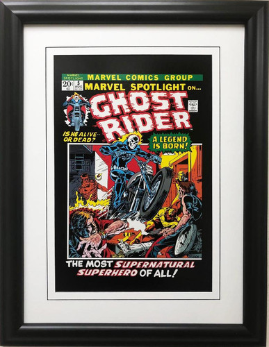 Marvel "Ghost Rider- A Legend Is Born" #5 Framed Comic Book Poster ...