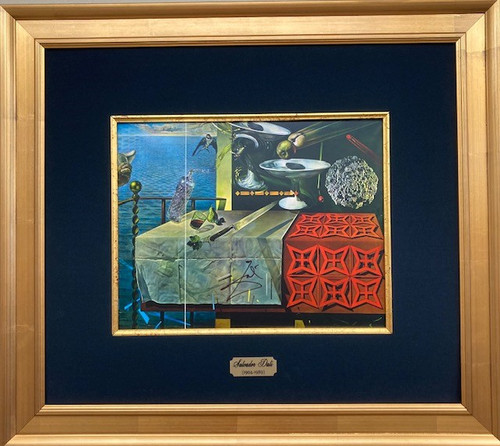 Salvador Dali "Living Still Life 1956" CUSTOM FRAMED Hand Signed ART ...