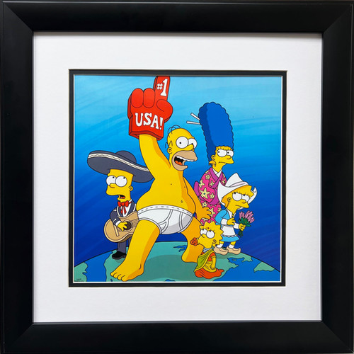 The Simpsons "The Simpsons #1 USA" NEW CUSTOM FRAMED ART Print | Marlin ...