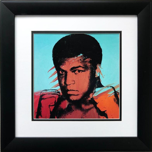 Andy Warhol "Muhammad Ali" FRAMED Iconic Pop Art | Marlin Art 8/2/21
