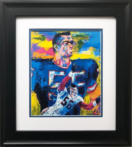 LeRoy Neiman "Lawrence Taylor" FRAMED New Art Print | Marlin Art 8/2/21