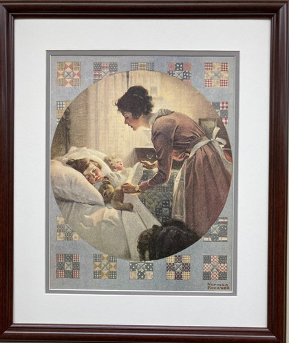 Norman Rockwell "Mother's Little Angel" CUSTOM FRAMED Art Print ...