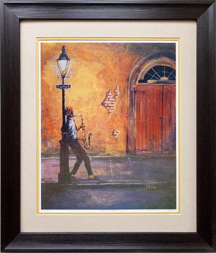 Ted Ellis "Bourbon Street" Signed & FRAMED Art | Marlin Art 8/2/21