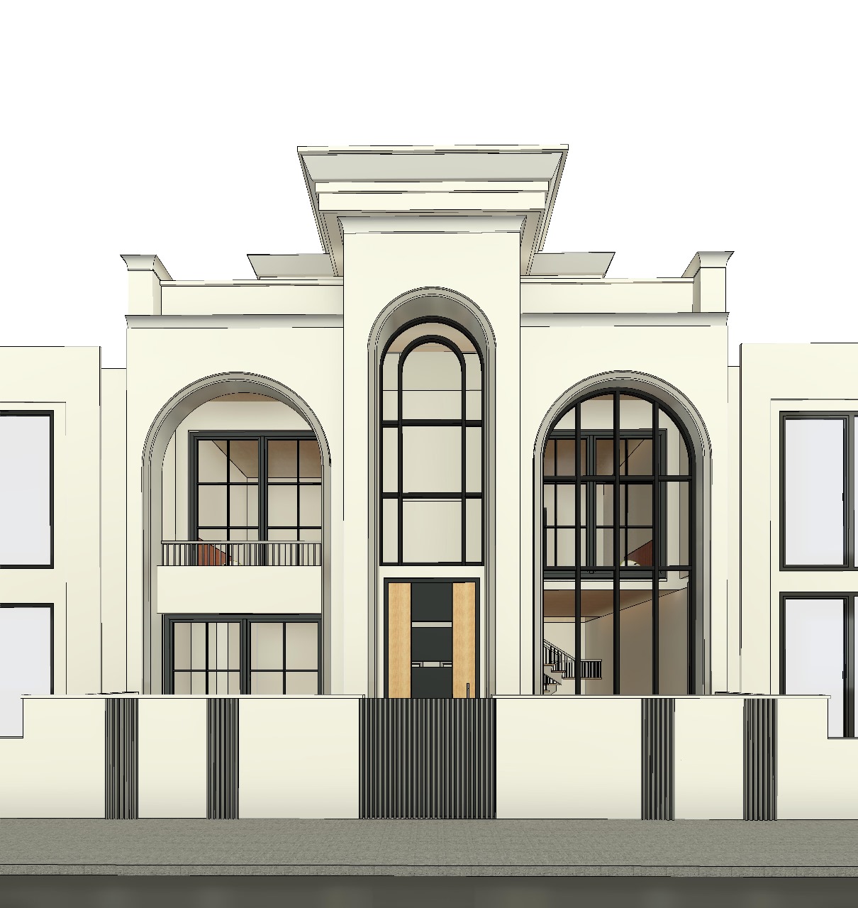 Neoclassical Residential House Design & Style | ArchiVinci | 70681