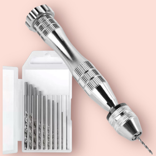 Steel Hand Drill with 10 Drill Bits | Finesse Mediums