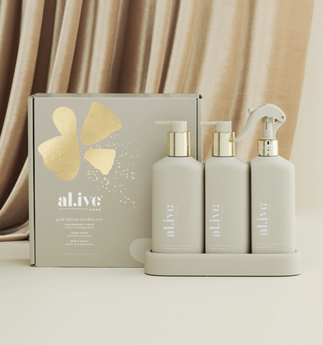 Gold Edition Kitchen Trio | flowers-naturally