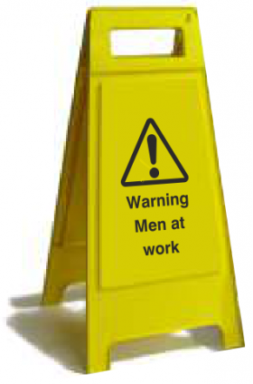 Warning Men At Work | gsbsigns