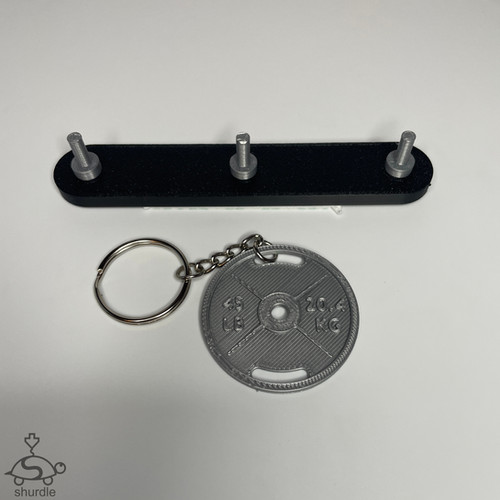 Disc Weight Keychains with Rack | Shurdle, LLC