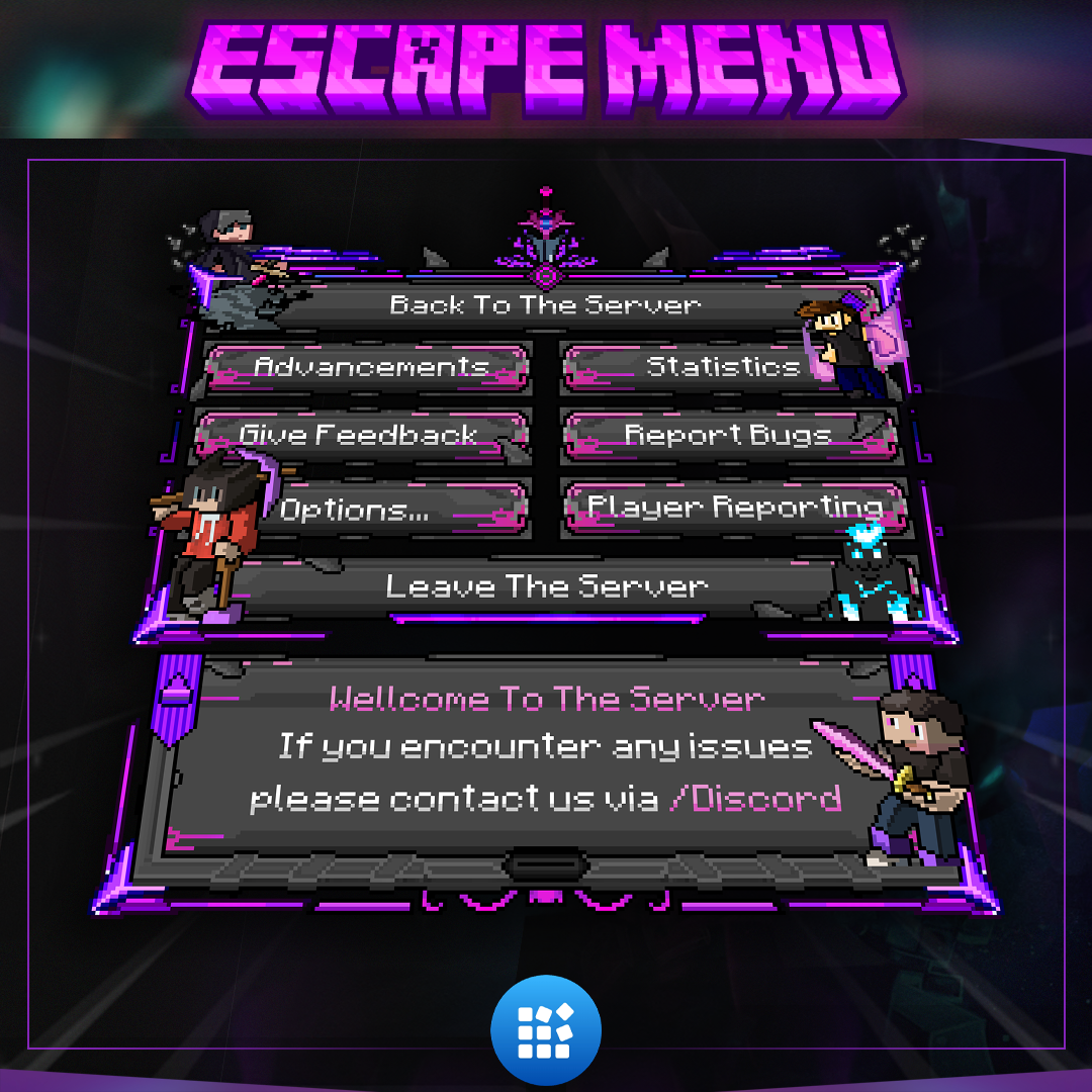 Solo Leveling Minecraft ESC Menu | BuiltByBit