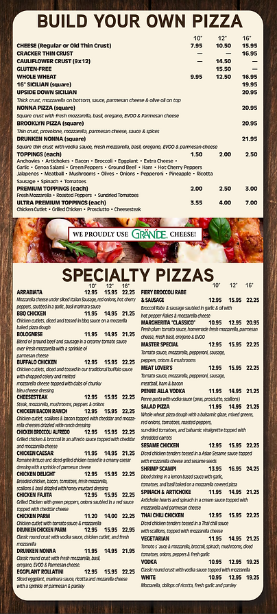 MENU | Master Pizza