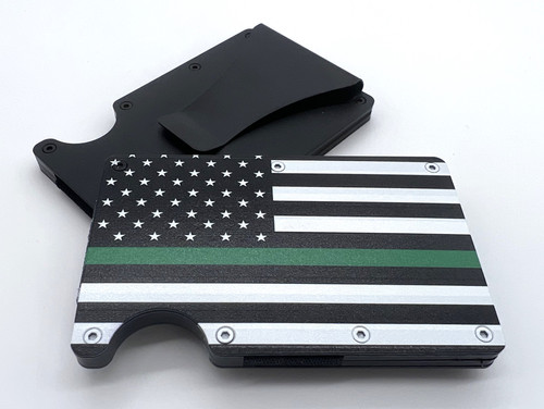 Thin Green Line American Flag | RFID Wallet | UV Printed ...