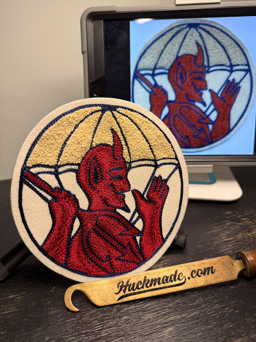 Replica 504th Red Devils Chainstitch & Chenille Patch | Huckmade.com