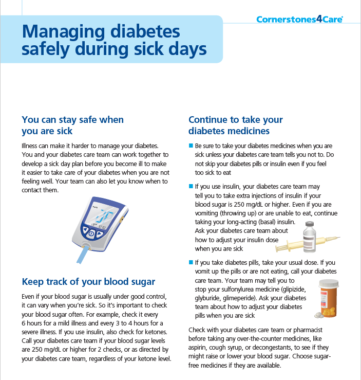 Managing Diabetes Safely During Sick Days