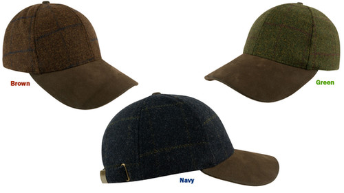 Lowland Tweed Baseball Cap - Various Colours | durham-decoys