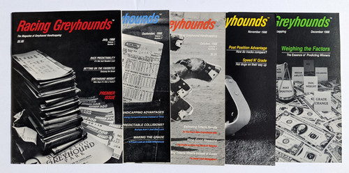 Set of 5, 1988 Racing Greyhounds Magazine Issues | Greyhounds