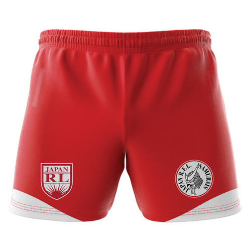 Playing Shorts Red Japan Rugby League | beastwear.com.au