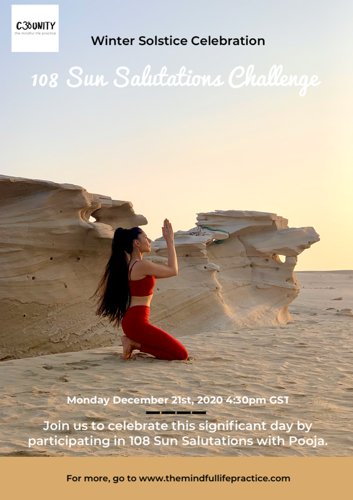 Winter Solstice Celebration: 108 Sun Salutations Challenge with Pooja
