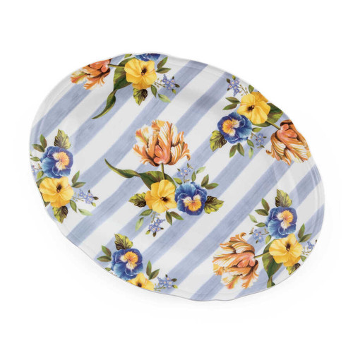 Wildflowers Serving Platter - Blue | MacKenzie Childs UK