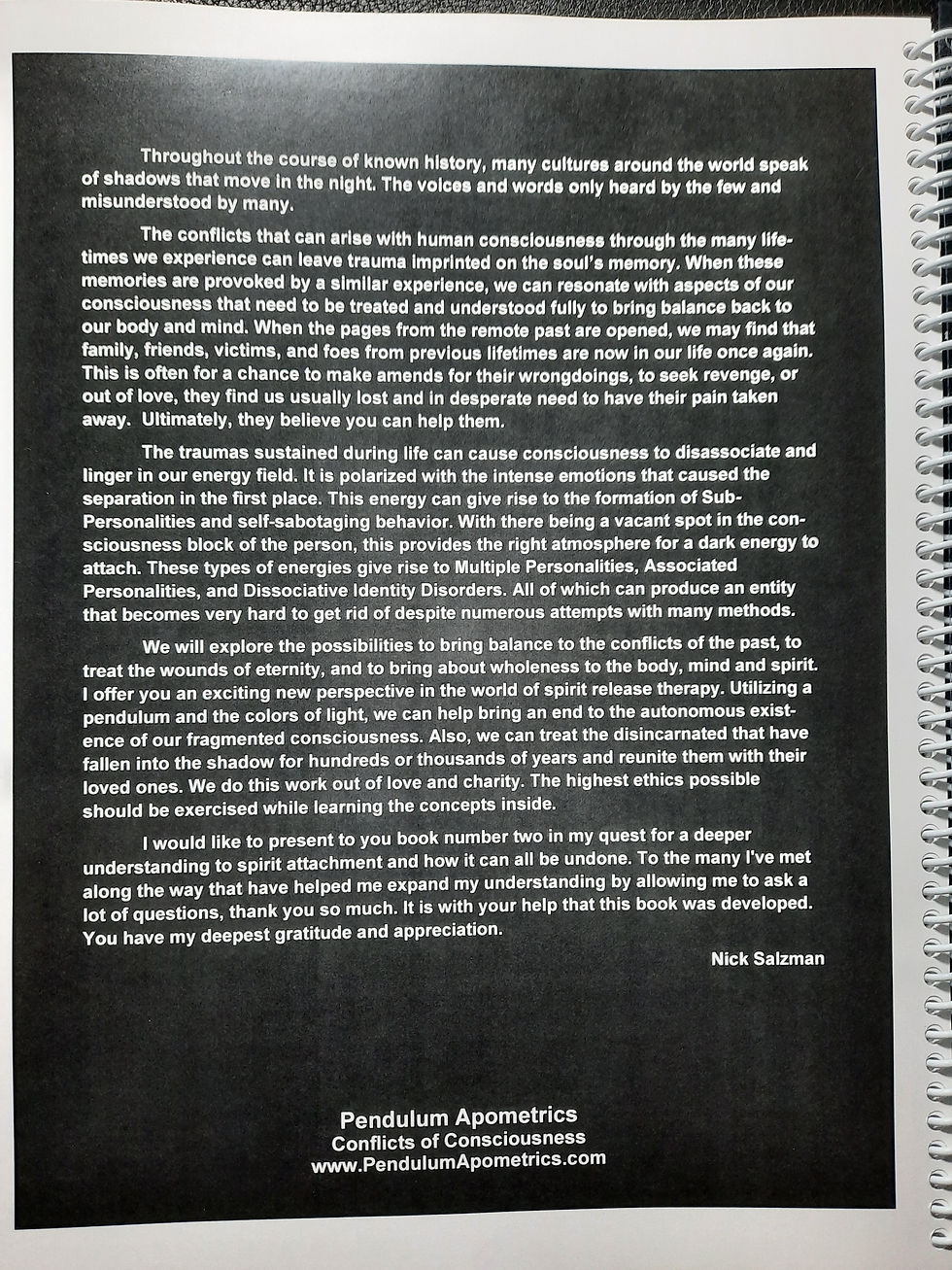 Books | Pendulum Apometrics