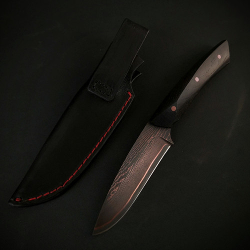 Trail Knife - ApexUltra - Copper Damascus | Hangler