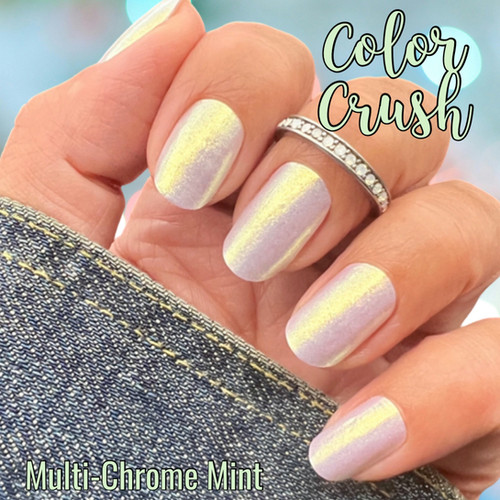 Multi-Chrome Mint | Color Crush Nails