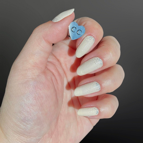Pale Peach Reverse Tips | Color Crush Nails
