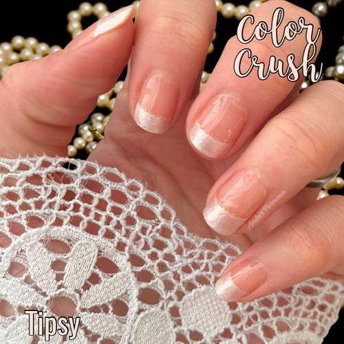 Tipsy (Sheer/ French Tips / Overlay) | Color Crush Nails